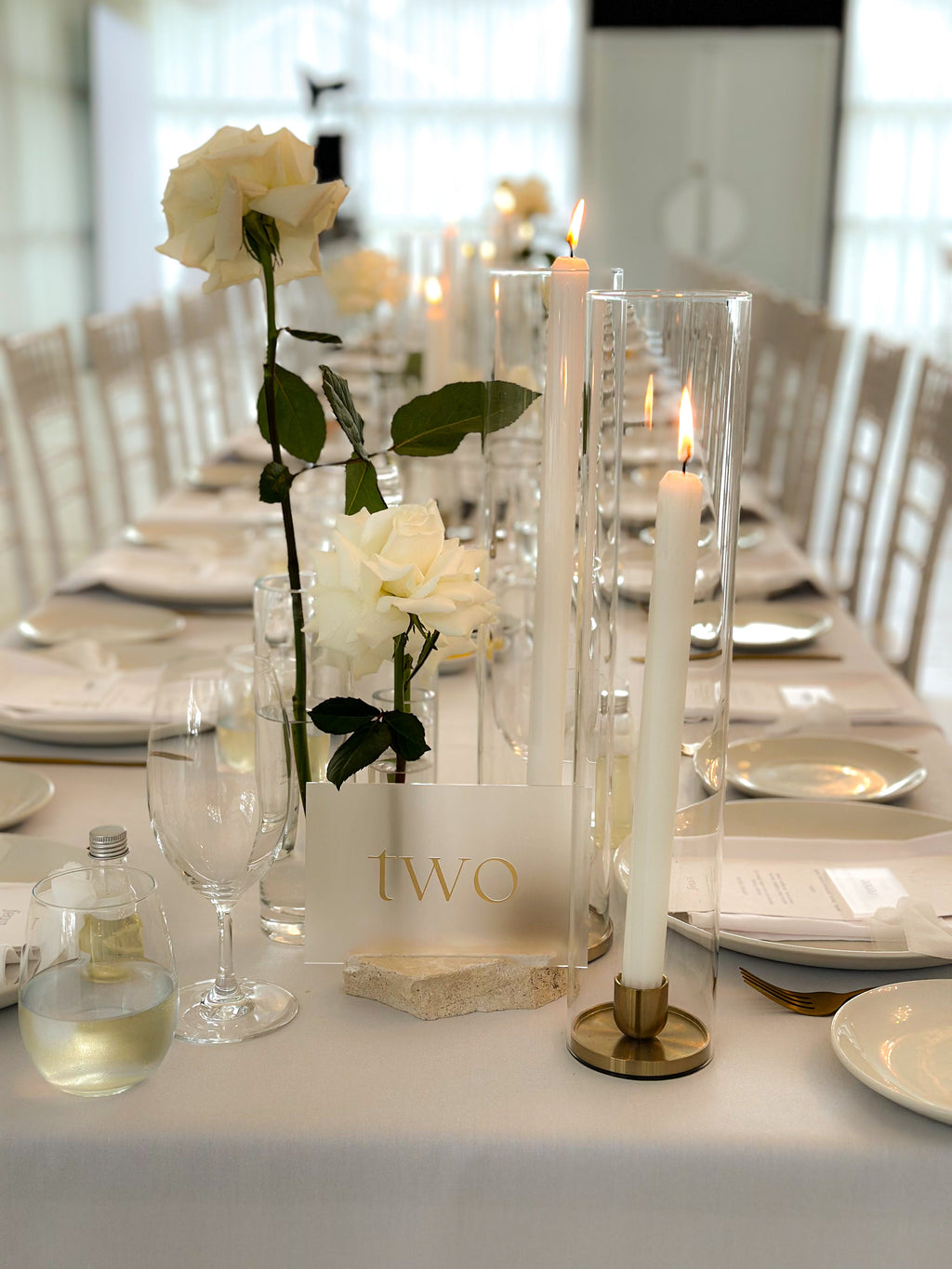 Travertine Table Sign Base – The Bambi Base